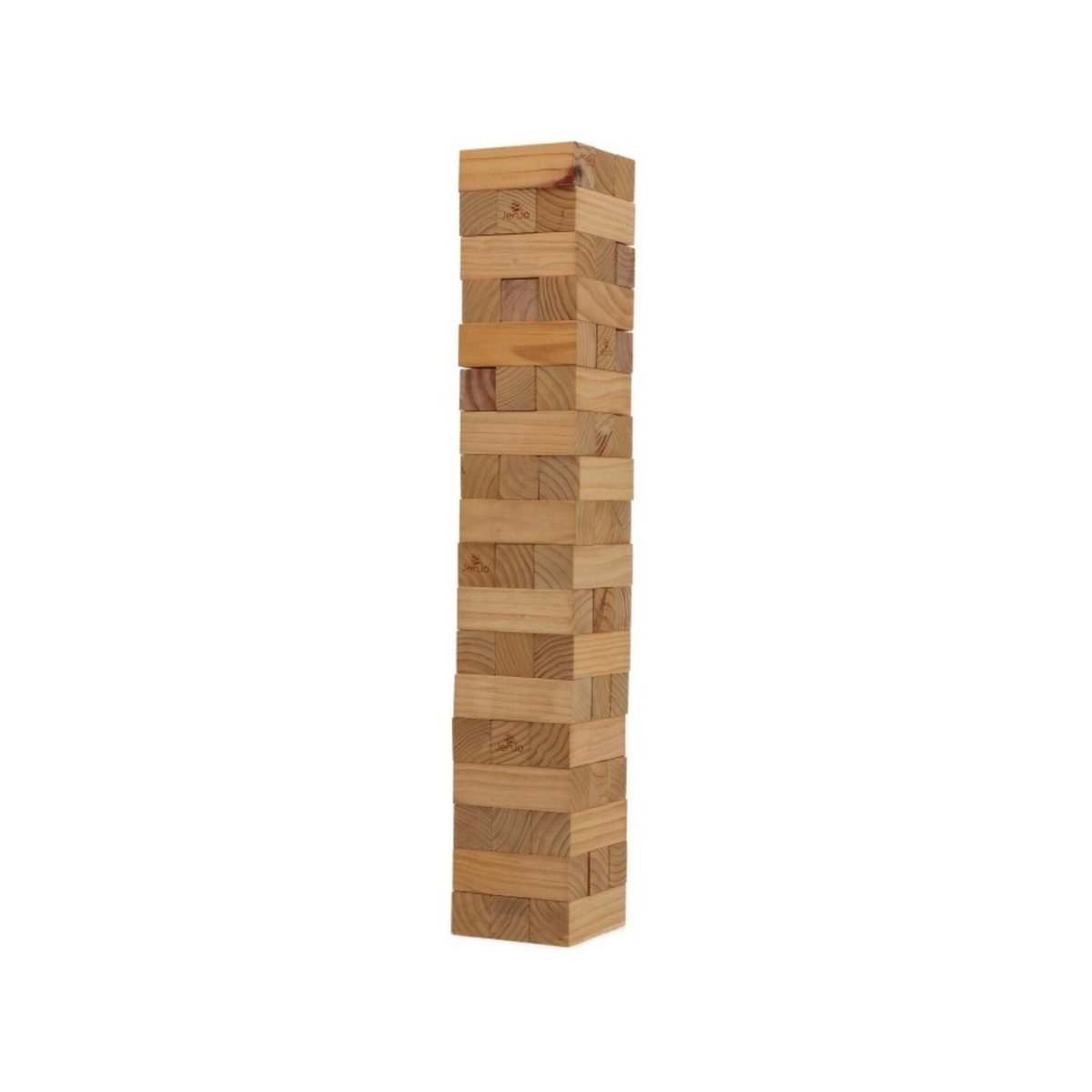 54 Piece Giant Jenjo Outdoor Wood Block Game 127cm - Bunnings Australia