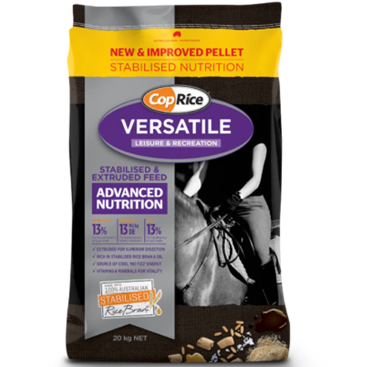 CopRice Nutririce Versatile Horse Pony Energy Rice Bran Feed 20kg ...
