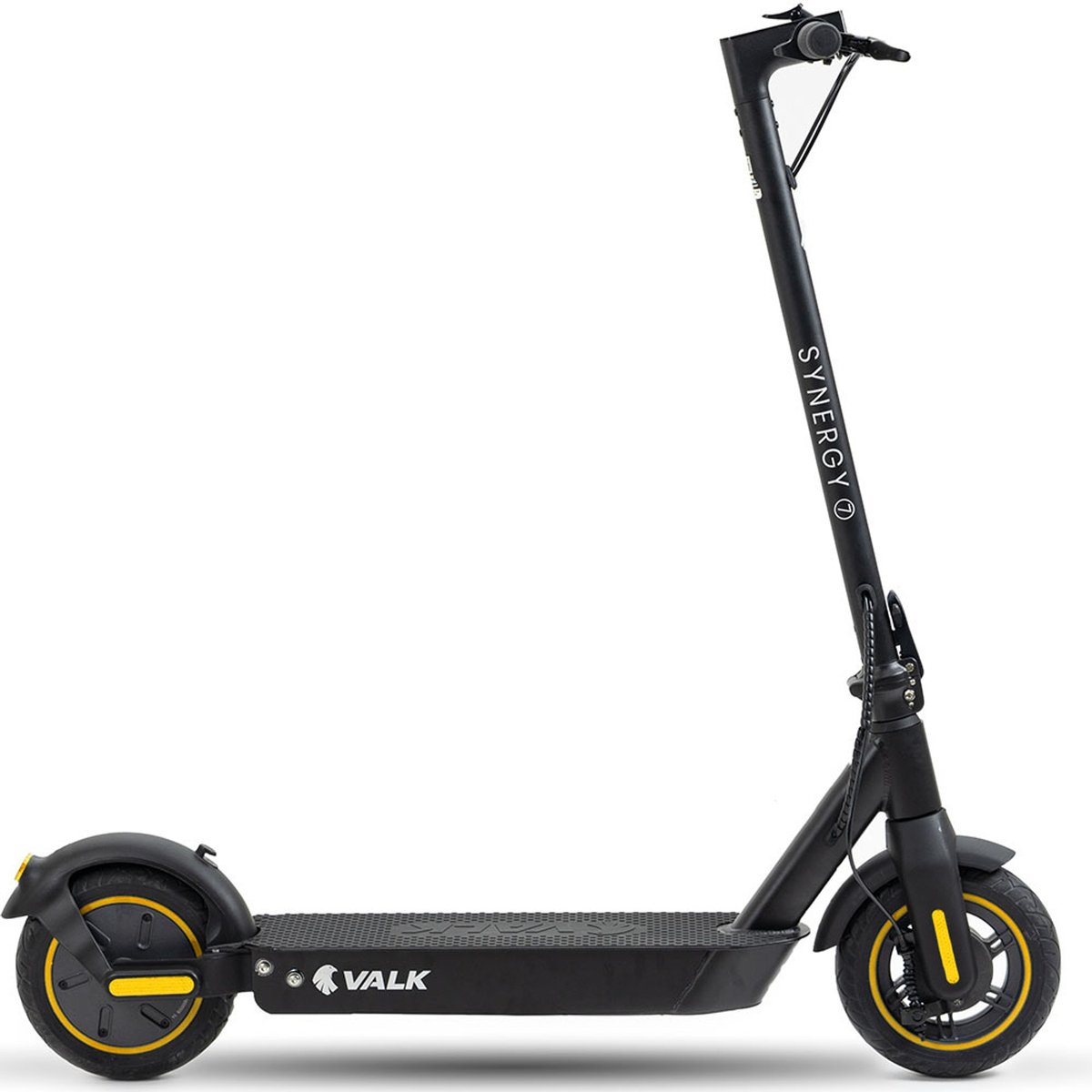 VALK Synergy 7 MkII 500W 15Ah Electric Adult Scooter, Black/Yellow ...