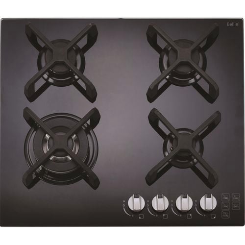 Bellini 60cm 4 Gas Burner Glass Cooktop - Bunnings Australia