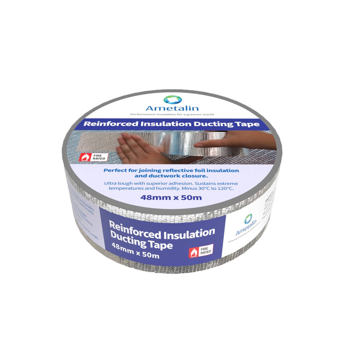 Ametalin 48mm x 50m Reinforced Insulation Ducting Tape - Bunnings Australia