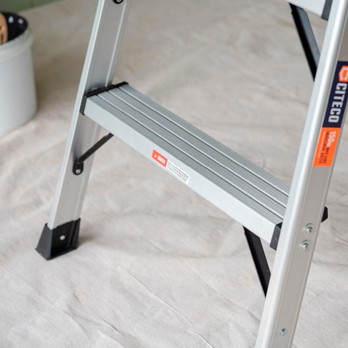 CITECO 1.2m 150kg Industrial Supalite Large Platform Aluminium Ladder ...