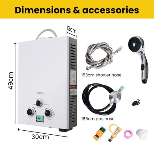 Thermomate Portable Gas Outdoor Camping Hot Water Heater System, with ...