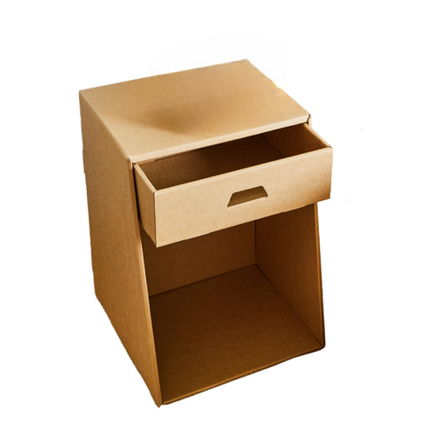 Yona Cardboard Bedside Table Natural Bunnings Australia