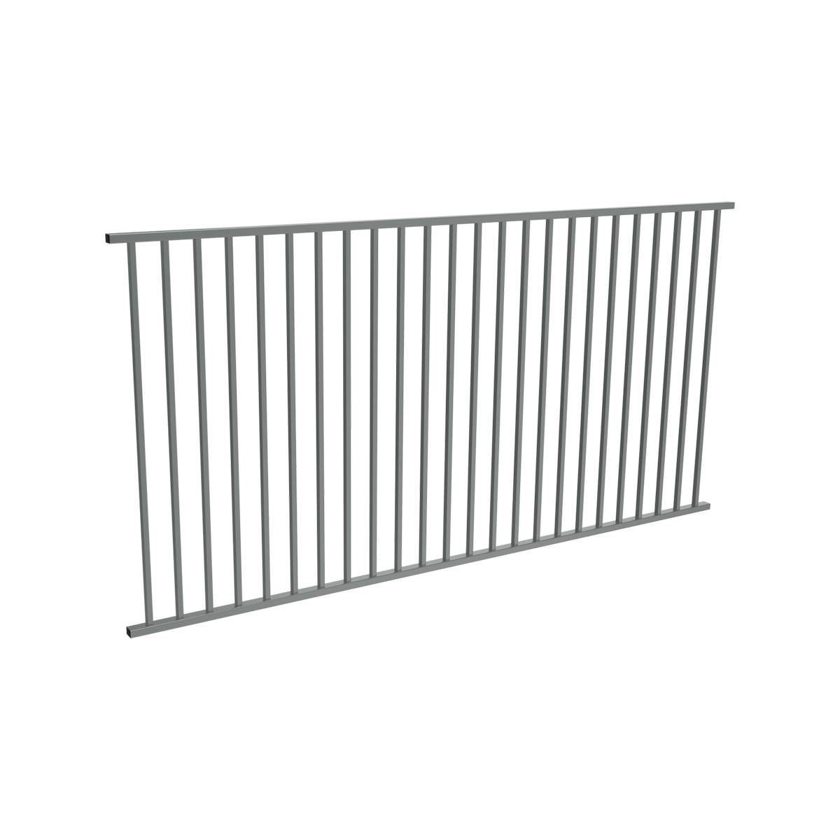 ProtectorAl 2400 x 1200mm Monument Aluminium Pool Fence Panel Flat Top ...