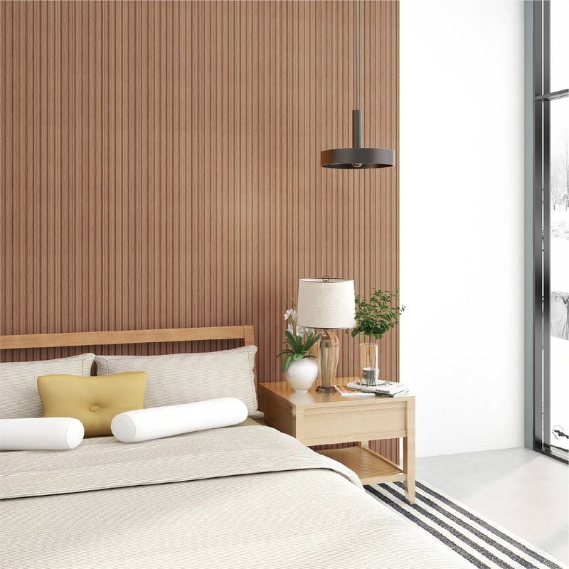 2700 x 315 x 7mm Walnut Slim Decorative Wall Panel | SpecRite