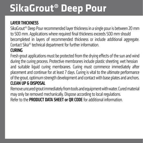 Sika 20kg Deep Pour Cement Grout - Bunnings Australia