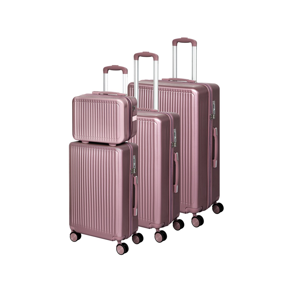 Slimbridge Luggage Suitcase Trolley Set Travel Lightweight 4pc 14"+20 ...