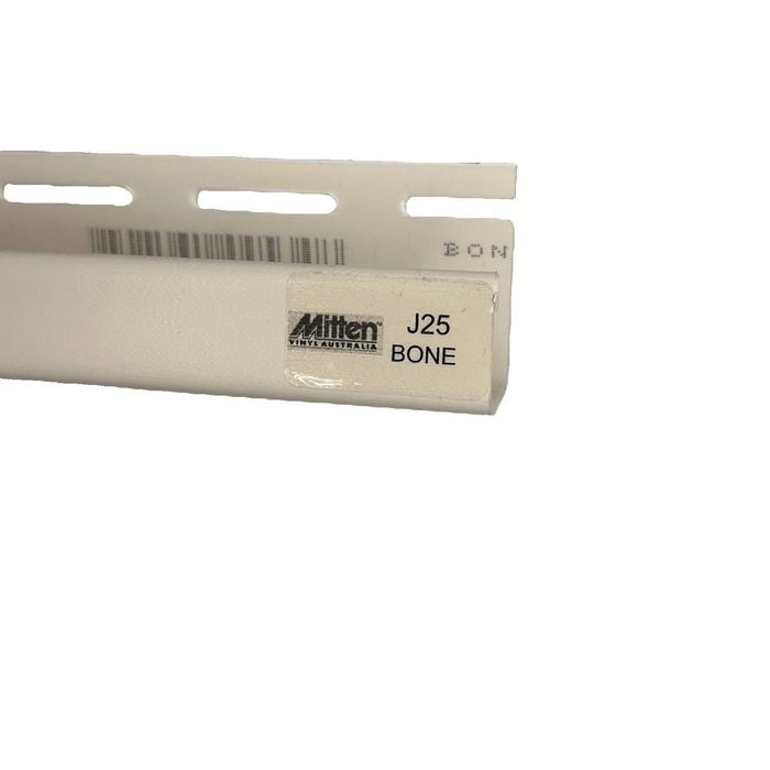 Mitten Vinyl Australia 3.66m Bone J25 Trim Vinyl Cladding - Bunnings Australia