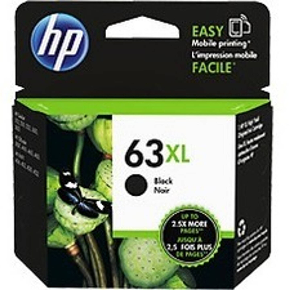 HP 63XL Original High Yield Inkjet Ink Cartridge - Black Pack - 430 ...