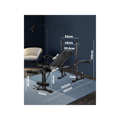Finex Multi-Station Weight Bench Press - Bunnings Australia