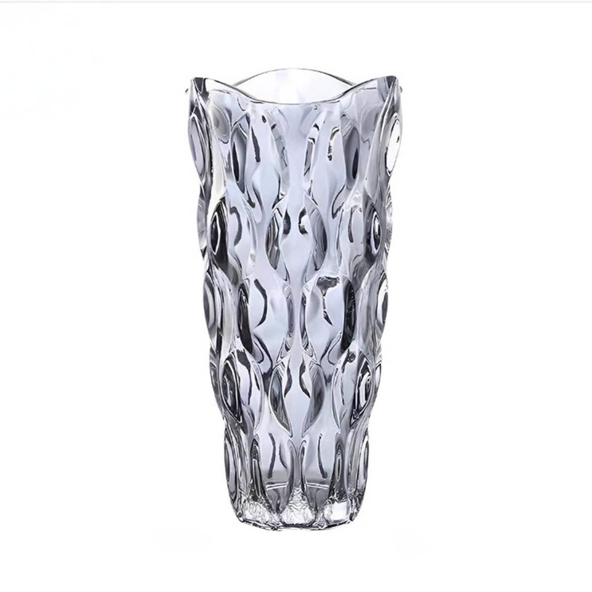 SOGA 30cm Glass Grey Vase Crystal VASE Thick Modern Home Decor - Bunnings Australia