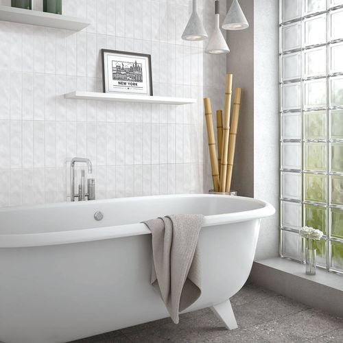 Duratile 75 x 300mm White Gloss Wall Tile 0.99sqm - Bunnings Australia