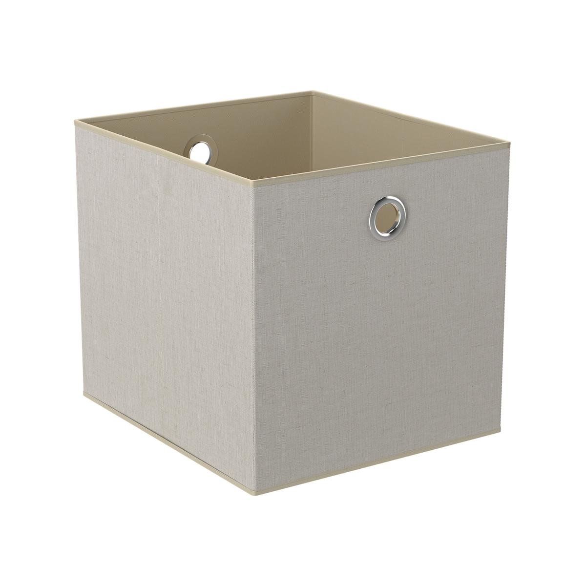 Flexi Storage Clever Cube 330 x 330 x 370mm Sandy White Premium Fabric ...