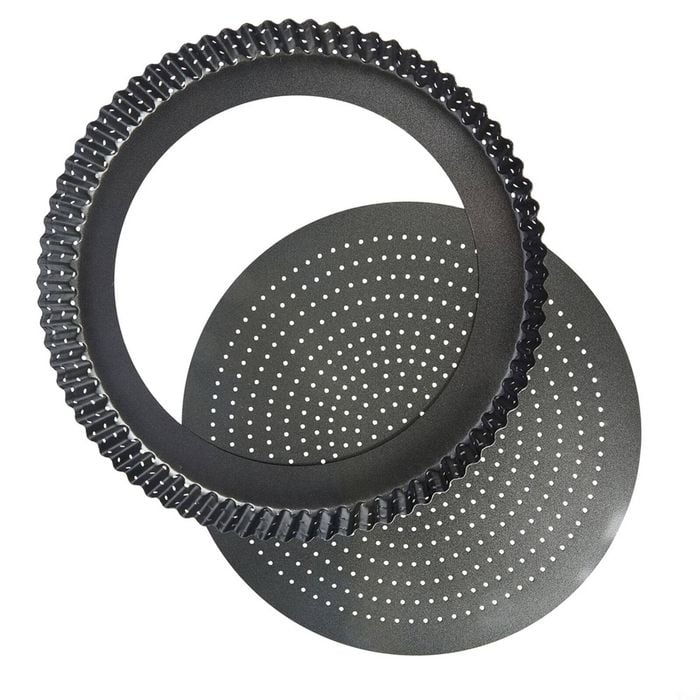 Mastercraft Crusty Bake 30cm Loose Base Round Flan Quiche Pan - Black ...