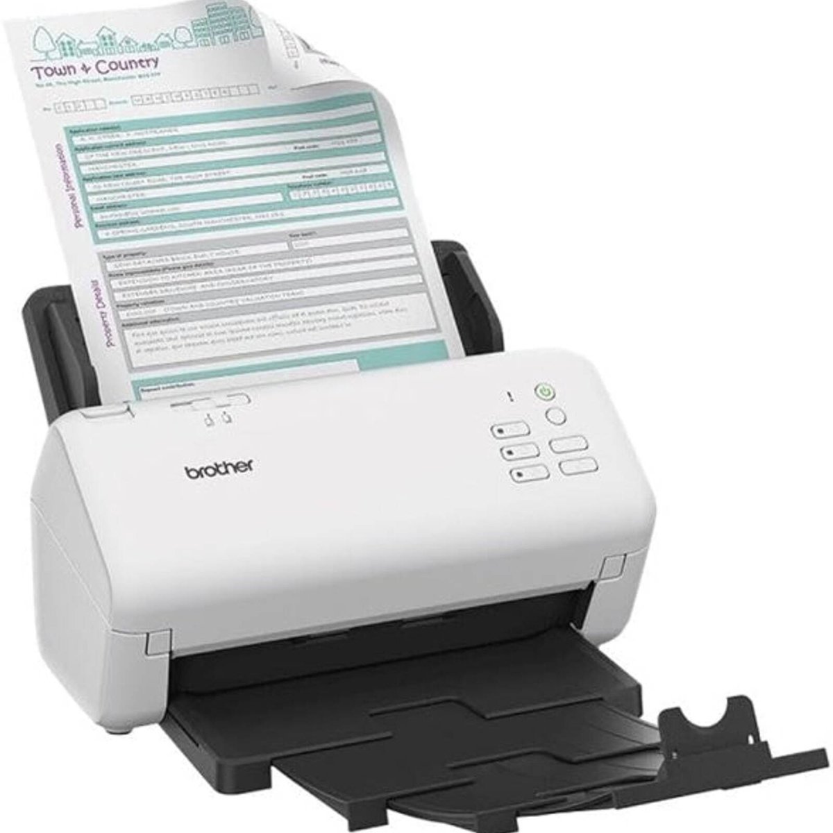 Brother ADS-4300N A4 Professional Desktop Document Scanner+ADF 40PPM ...