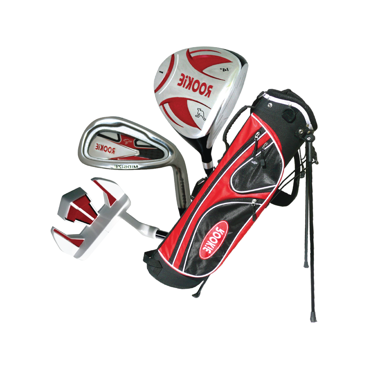 Rookie - Kids Golf Set RH - 4 Pce Red for 10 Yrs & Over - Bunnings ...