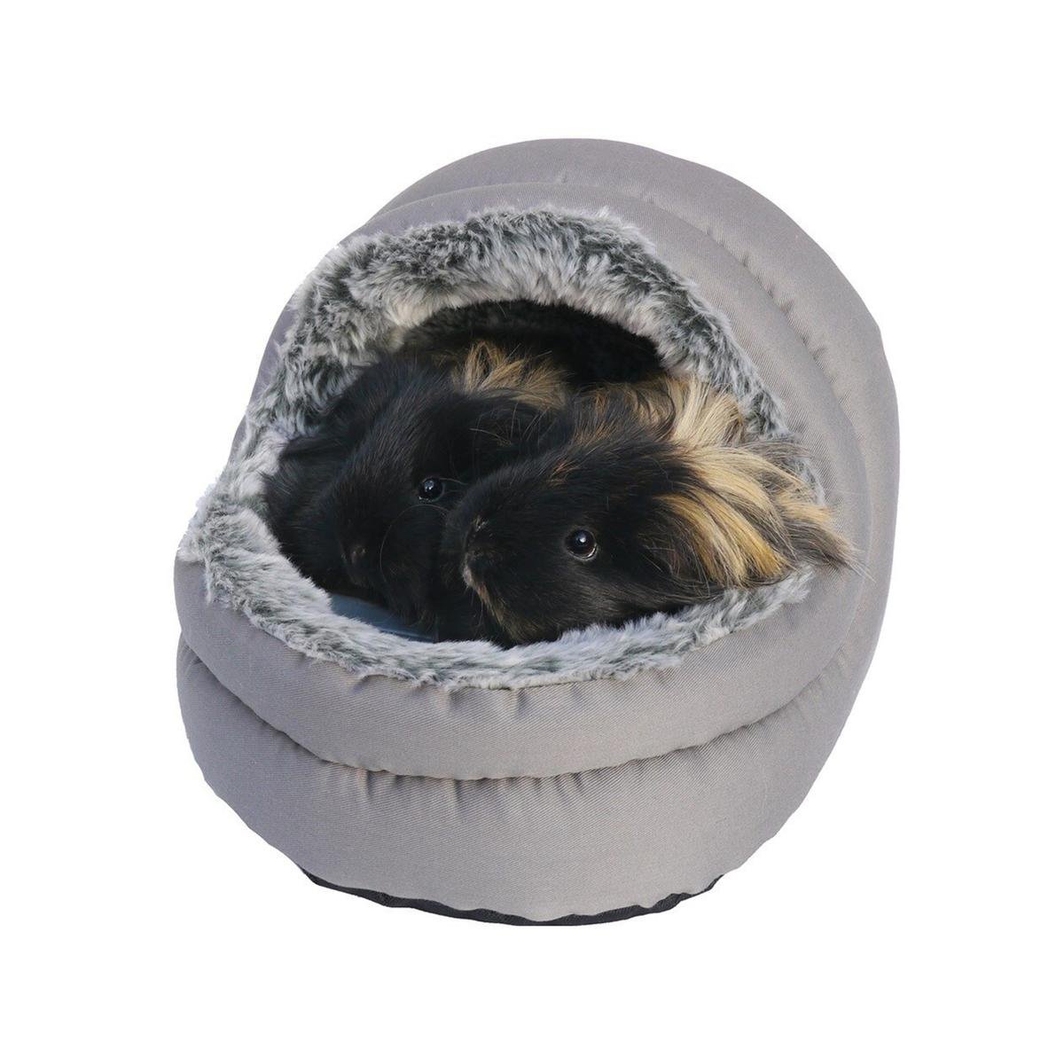 Rosewood 24x21cm Plush Lining Two-Way Ferrets/Ginea Pigs Hooded Pet Bed ...