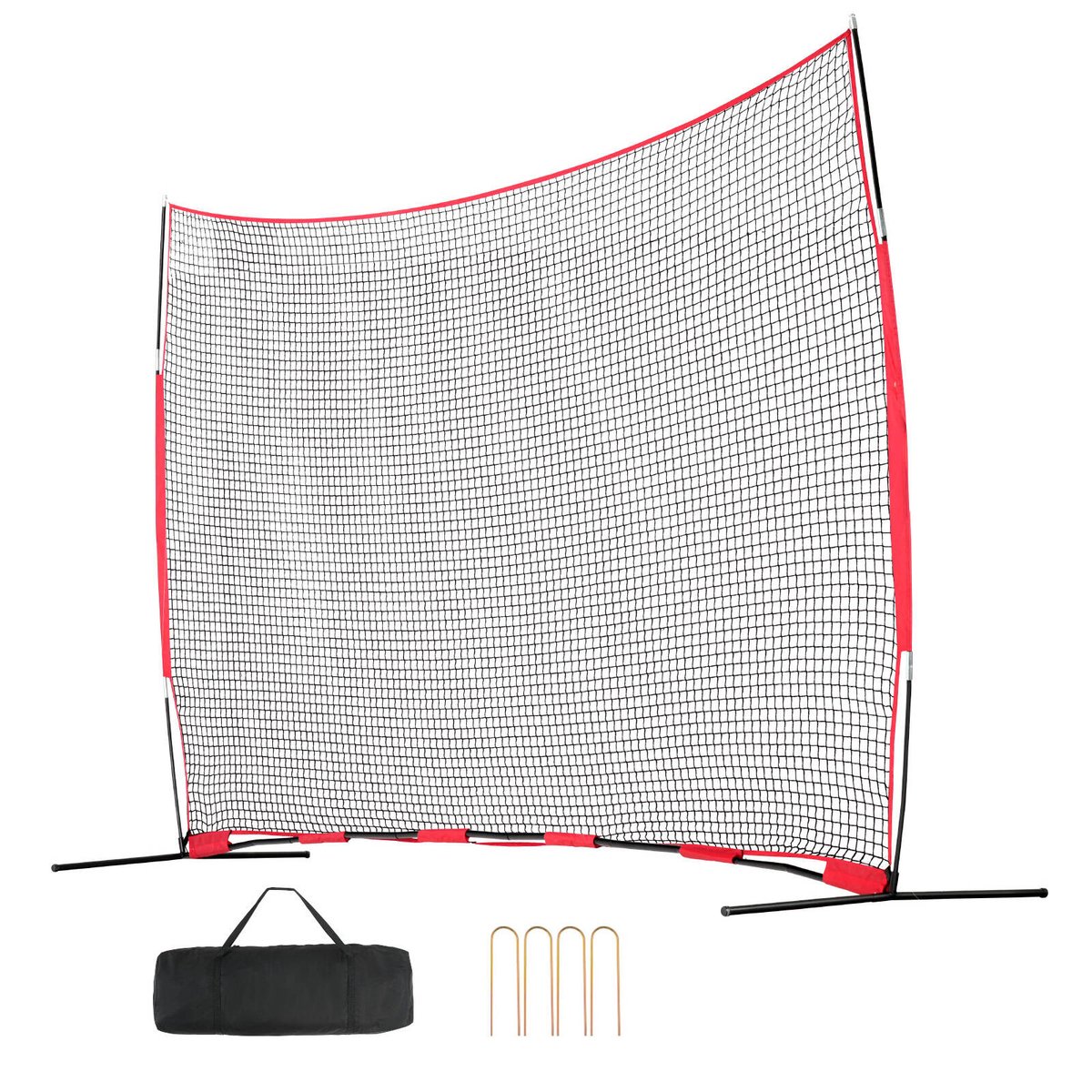 VEVOR 507x312cm Barricade Backstop Net Red Portable Practice Equipment ...