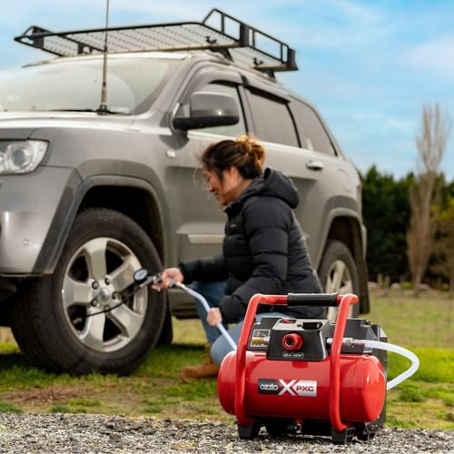 Ozito PXC 36V 2 x 18V Cordless 6L Oil Free Air Compressor PXOFCS-636 ...