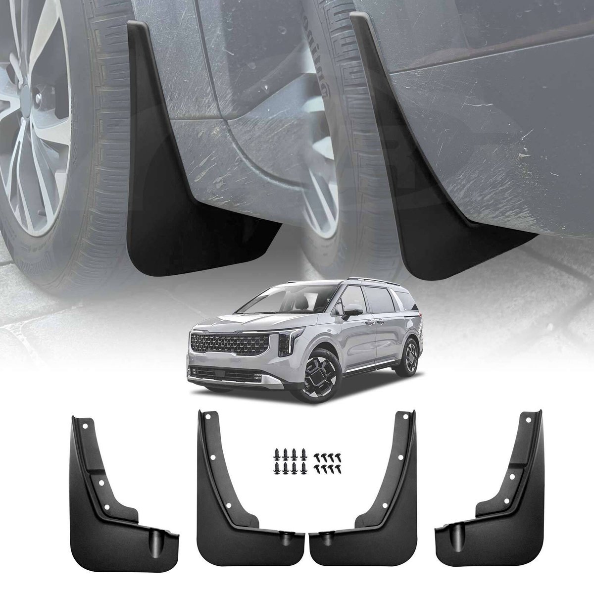 Mud Flaps Splash Guards for Kia Carnival KA4 Series 2020-2025 Mudguard ...