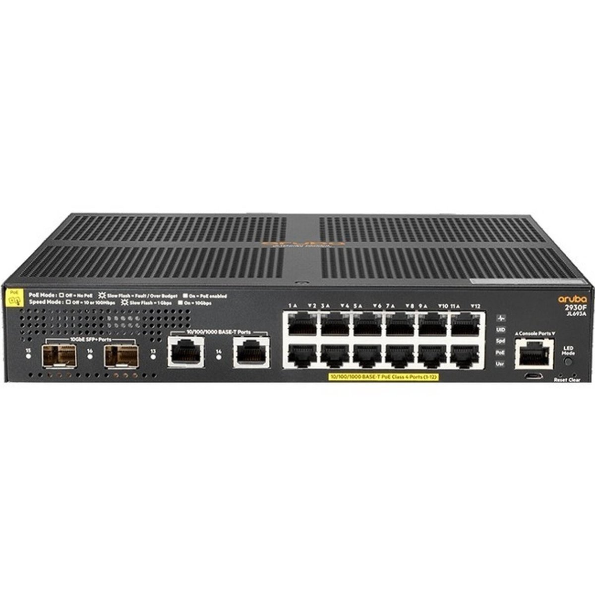 Aruba 2930F 12 Ports Manageable Layer 3 Switch - Gigabit Ethernet, 10 ...