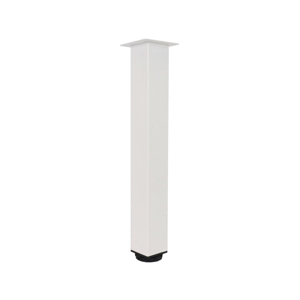 Adoored 50 x 400mm White Square Metal Leg - Bunnings Australia