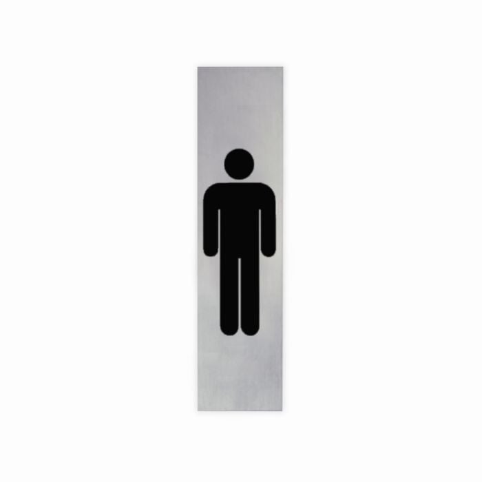Sandleford 200 x 50mm Stainless Steel Male Sign - Bunnings Australia