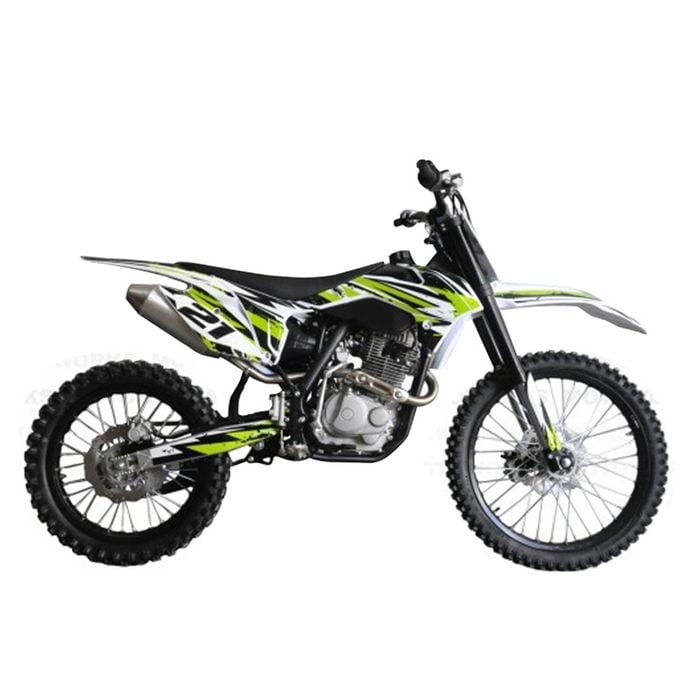 MW 250cc Big Wheel Dirt Bike Green - Bunnings Australia