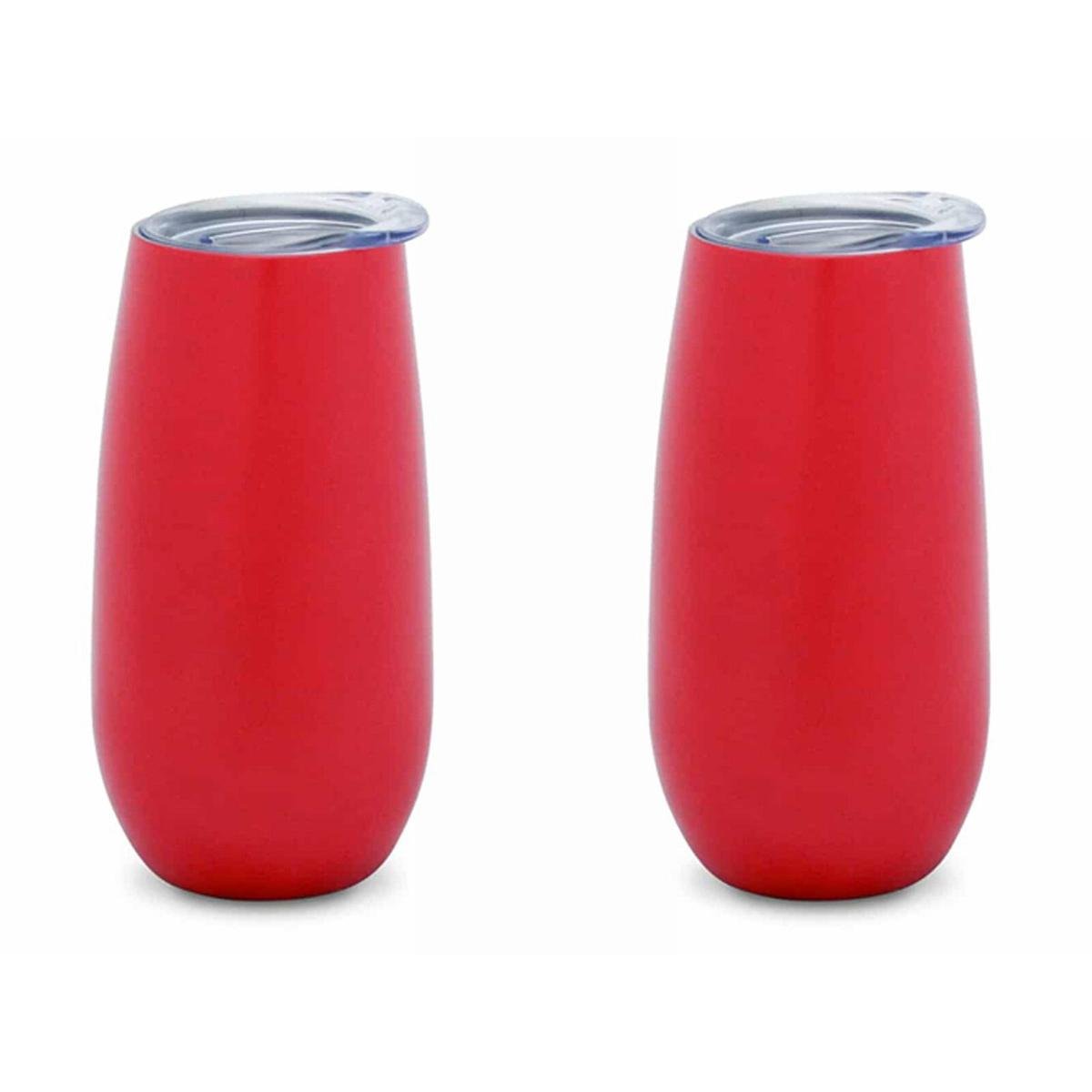 2PK Annabel Trends 175ml Stainless Steel Sparkling Flute Cup ...