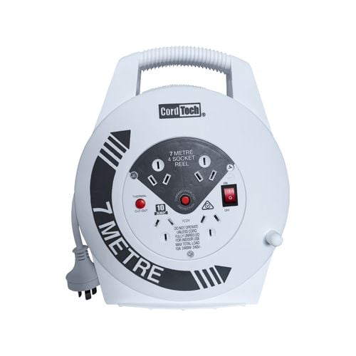 CordTech 7m 4 Outlet Home & Office Cable Reel - Bunnings Australia