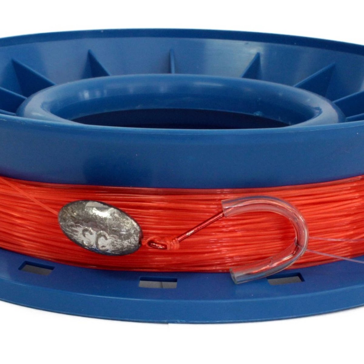 Surecatch 8 Inch Rigged Handcaster with 60lb Mono Fishing Line and Bean ...