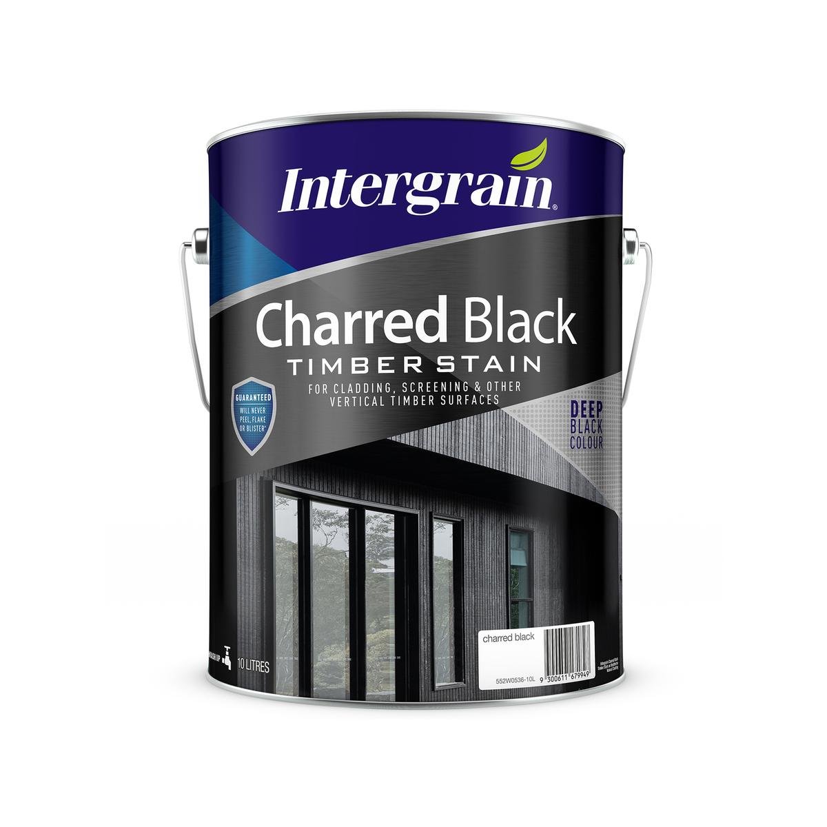 Intergrain 10L Charred Black Timber Stain - Bunnings Australia