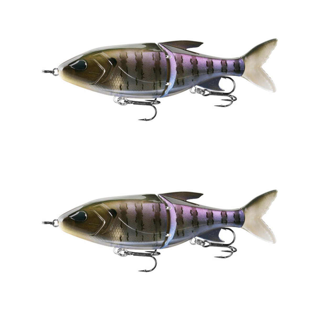 2x 13 Fishing 185mm Glidesdale Jointed Glidebait Fishing Lures - Rusty ...