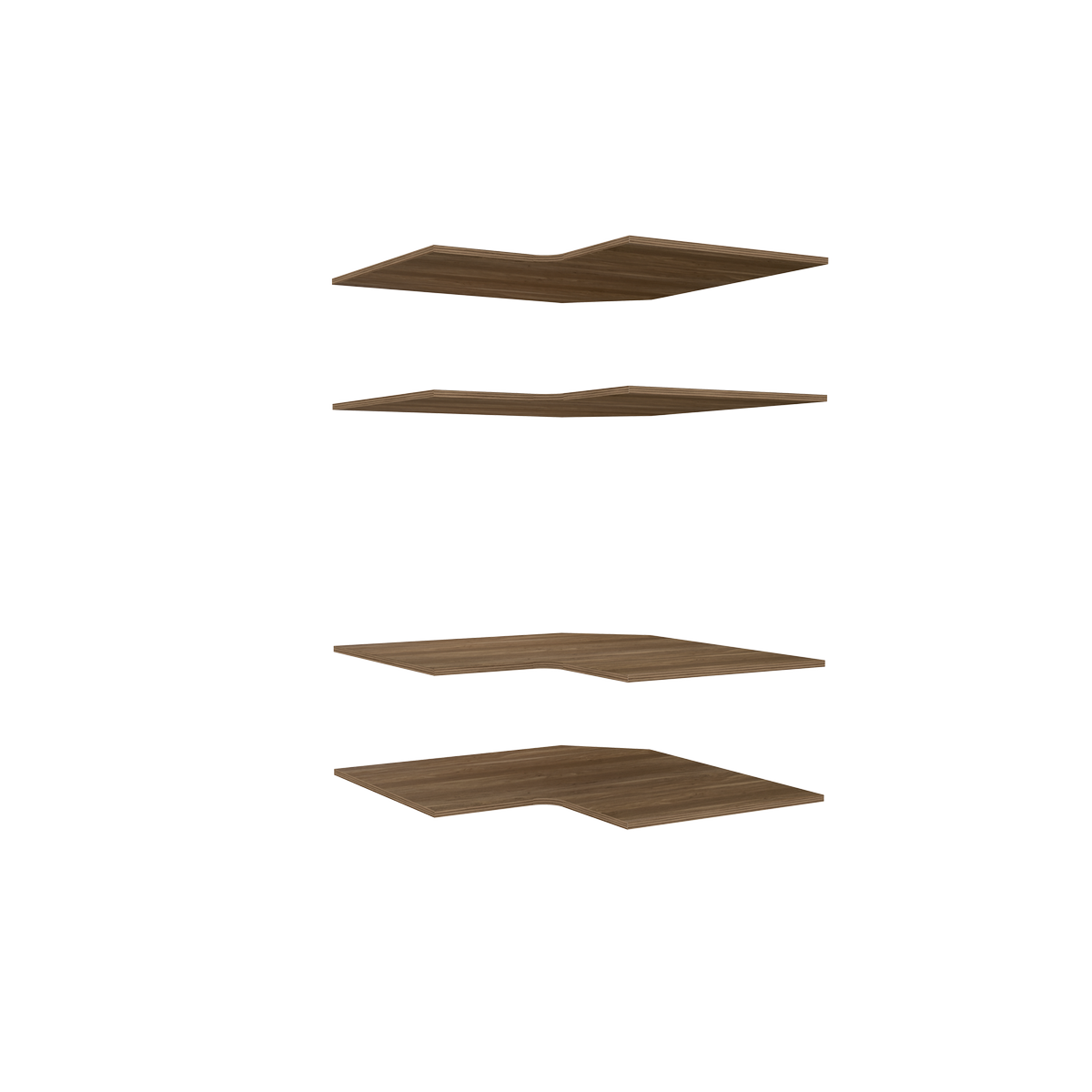 Lugna 4 Corner Shelf Insert Kit Cove Fits 900 x 580mm Cabinet Shell ...