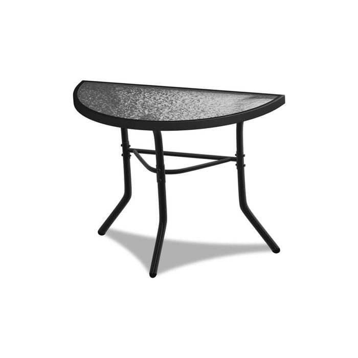 ALFORDSON Black 60cm Semi-circle Side Table - Bunnings Australia