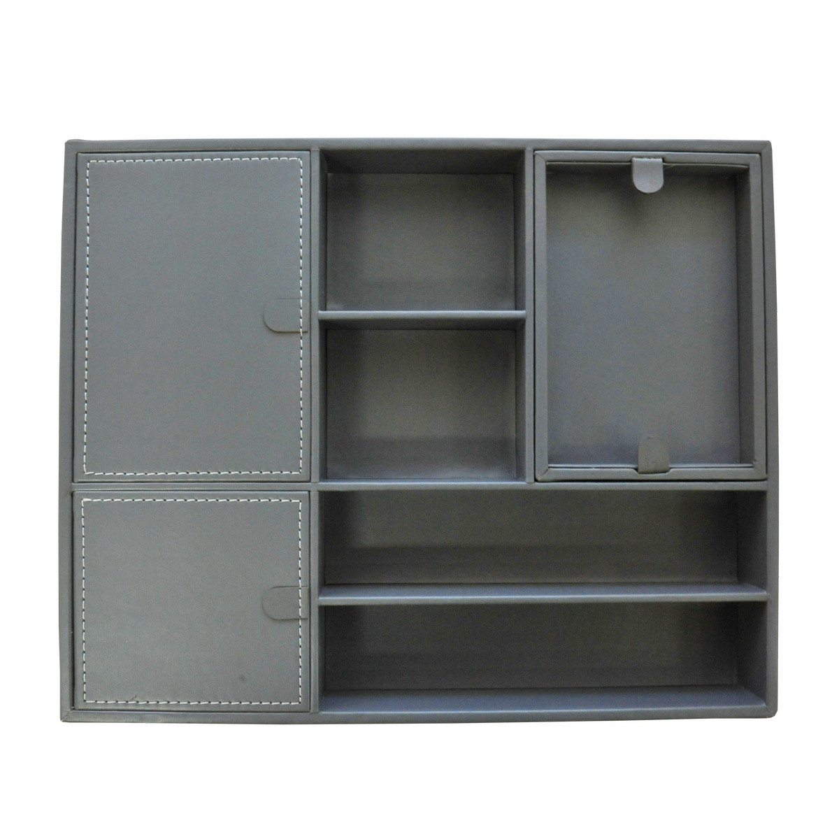New England Joinery Grey Leatherette Drawer Insert - Bunnings Australia
