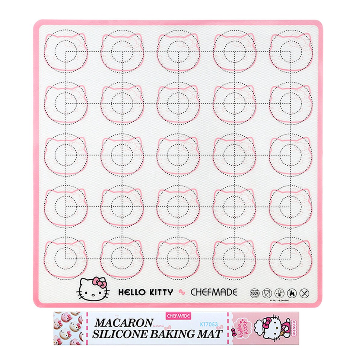 Chefmade x Sanrio Hello Kitty Macaron Silicone Baking Mat - Bunnings ...