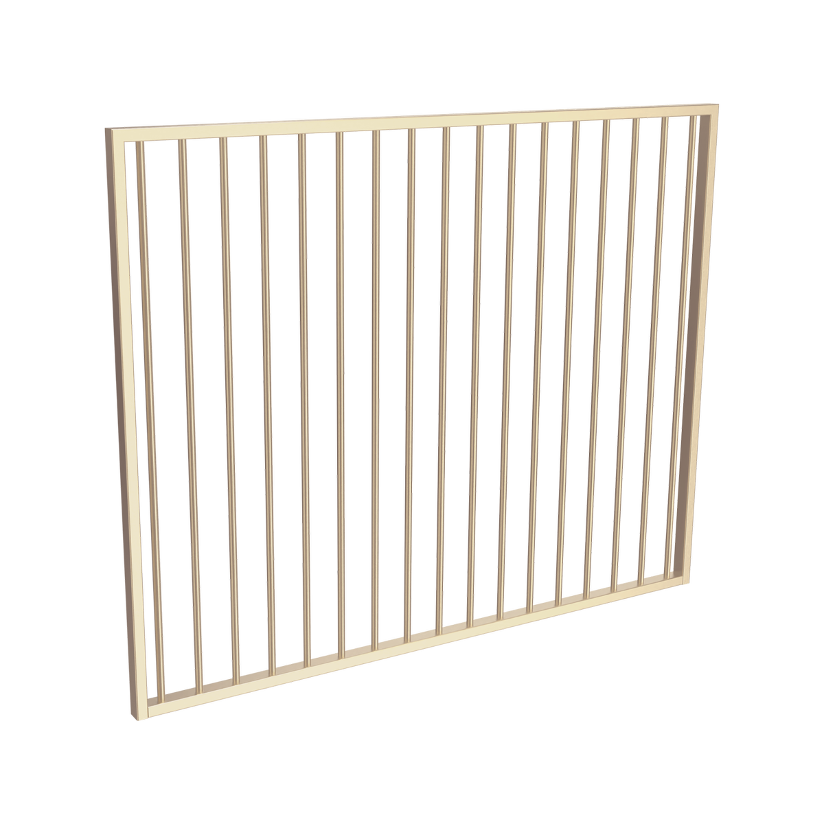 ProtectorAl 1201 1500 x 1200mm Primrose Aluminium Garden Gate Flat Top ...