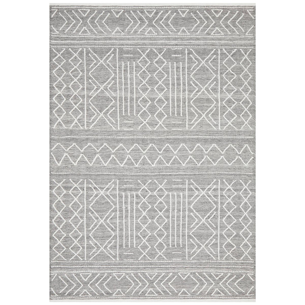 River 807 Grey 225X155Cm Rug - Bunnings Australia