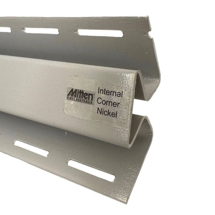 Mitten Vinyl Australia 3.05m Nickel Vinyl Cladding Internal Corner ...