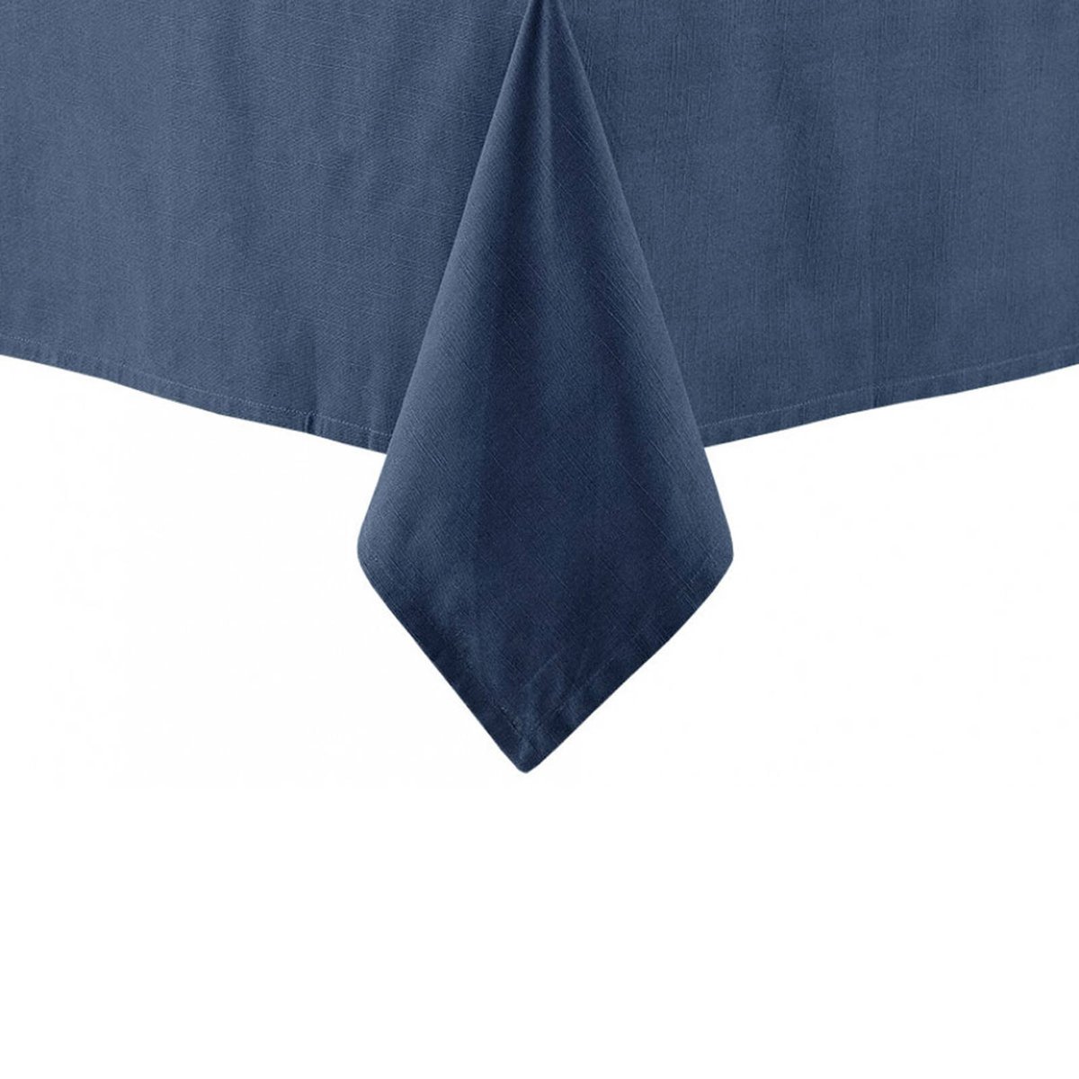 Ladelle Base Navy Linen Look 100% Cotton Tablecloth 150 x 300 cm ...