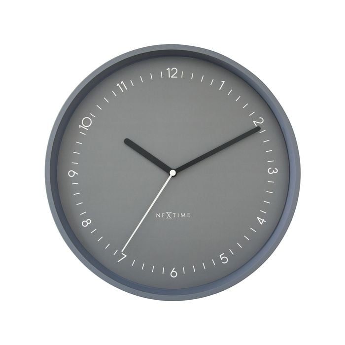 NeXtime Berlin Wall Clock 30cm Grey - Bunnings Australia