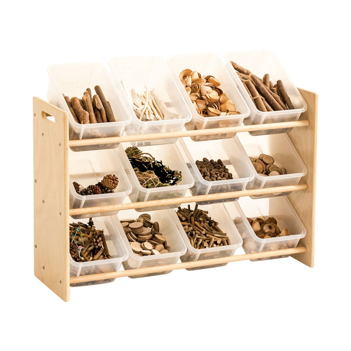 Jooyes Kids 3 Tier Toy Storage Rack Organiser Display Shelf With Bins ...