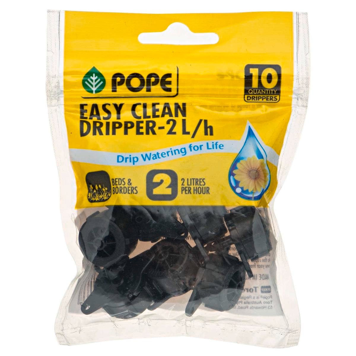 Pope Easy Clean Dripper 2 L/H - 10 Pack - Bunnings Australia