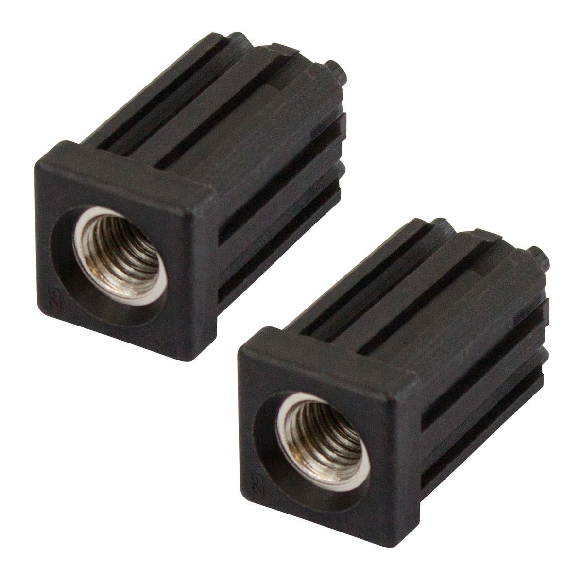 Richmond 25mm x M12 Square Threaded Tube Insert - 2 Pack - 25mm ...