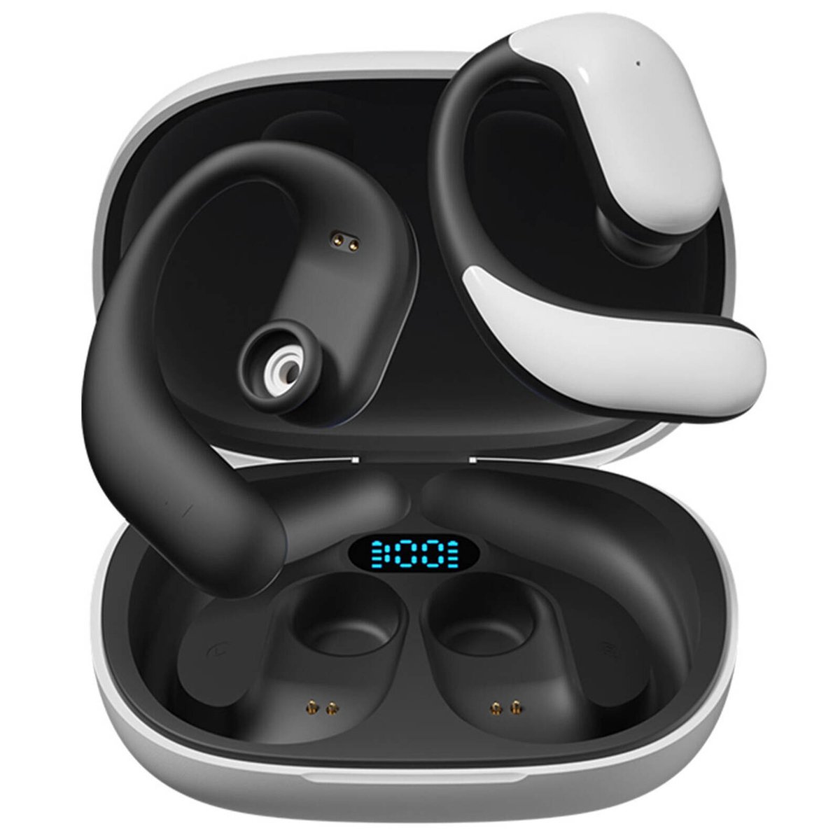 Elinz Air Conduction Sports Headphones Earbuds Open-Ear Design with Mic ...