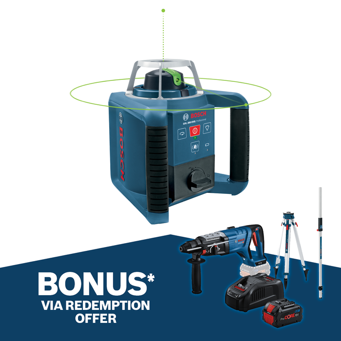 Bosch Blue 300m Green Beam Rotation Laser - Bunnings Australia