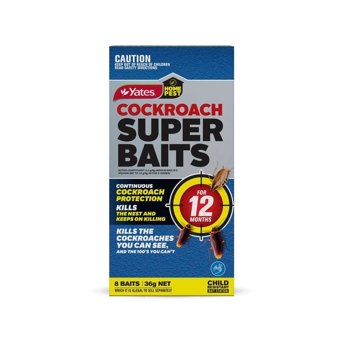 Yates Home Pest Cockroach Super Baits - 8 Pack - Bunnings Australia