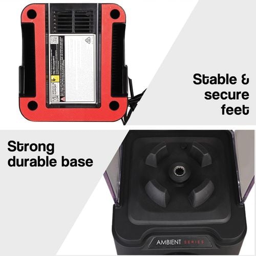 POLYCOOL Commercial Blender Quiet Enclosed Processor Smoothie Black ...